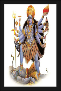 Devi Mata Religious Poster with A4 Size Frame F-351 Paper Print ...