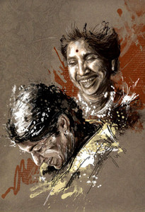 Poster Lata & Asha Digital Art sl12002 (Large Poster, 36x24 Inches ...