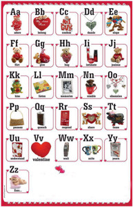 Abcd alphabet chart Poster Multicolor Photo Paper Print Poster ...