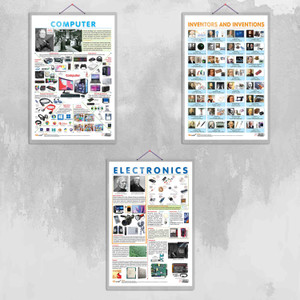 ELECTRONIC,COMPUTER,INVENTORS AND INVENTIONS charts | combo of 3 chart ...