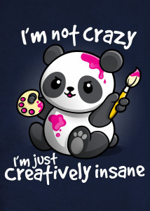 Creative Insane Panda Poster for Home Decoration With Adhesive Tape ...