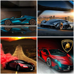 SPORT CAR and CAR Wall Poster/Cars Wall Posters (12x18 Inch)Multicolour ...