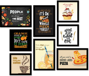 Kitchen Quotes Frames - KItchen Wall Decor - Wall Posters with Frame ...