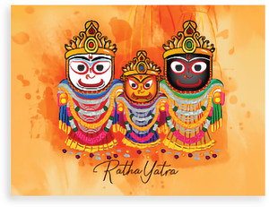 Hindu God Jagannath Ji Rath Yatra Special Photo Poster With Uv Textured ...