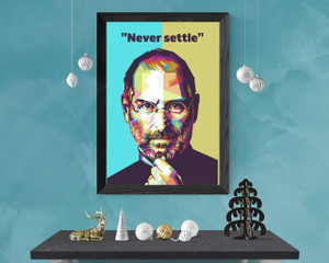 Steve Jobs Motivational Quotes Framed Posters with Frame – Quotes Wall ...