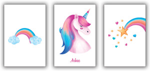 Arhee Magical Unicorn Paintings / Posters for girls / Posters for room ...