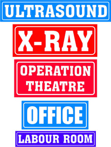 Hospital Sticker Pack Of 5 ( 8 Inch) | HOSPITAL & CLINIC STICKERS ...