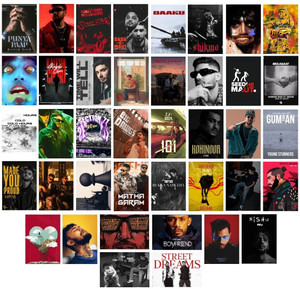 Desi Hip Hop (Set of 40) | Desi Hip Hop (DHH) Mini Posters (15 x10 cm ...