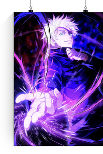 Six Eye Gojo Poster | Gojo Poster | Jujutsu Kaisen Gojo Poster | Gojo ...