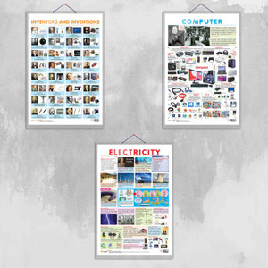 ELECTRICITY, COMPUTER and INVENTORS AND INVENTIONS Chart | Combo of 3 ...