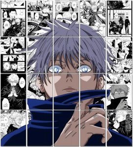 Gojo Satoru Manga Collage Poster Set 2 - Set of 20, 210 mm x 297 mm ...