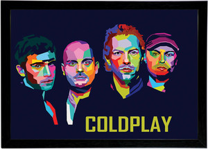 Coldplay Modern Pop Art Motivational Poster Paper Print - Music posters ...