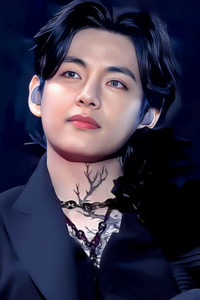 V South Korean singer Poster for Room Wall Decoration, Size - 12 X 18 ...