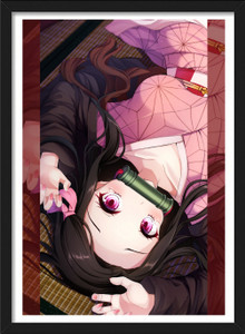 Nezuko Kamado Cute | Demon Slayer Framed Poster | Anime Framed Posters ...