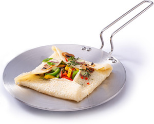 WONDERCHEF Nigella TriPly Stainless Steel Roti Tawa, 4mm Thickness ...