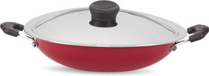 NAVRANG NONSTICK APPACHETTY/ APPAM PAN Appachatty with Lid 1 L capacity ...