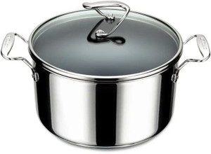 Meyer Stainless Steel Casserole/Biryani Pot with Hybrid SteelShield and ...