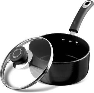 VINOD Hanos Non-Stick Coating with Riveted Handle Sauce Pan 16 cm ...