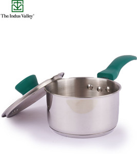 The Indus Valley Stainless Steel Capsule Bottom Sauce Pan with Bakelite ...