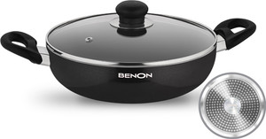 Benon Induction Base Kadhai 24 cm diameter with Lid 1.5 L capacity ...