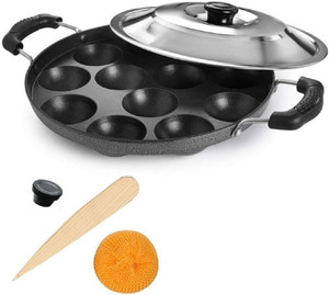 HM EVOTEK 12 Cavity Appam Patra Maker with Lid Guntapongadalu Pan ...