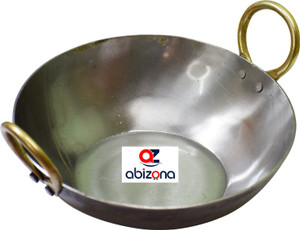 abizona Pre Seasoned Iron Kadai Kadhai for Cooking and Deep Frying ...