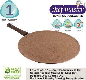 Chefmaster Magic MaxPro Tawa For Dosa & Roti, 3mm Thick ,Induction Base ...