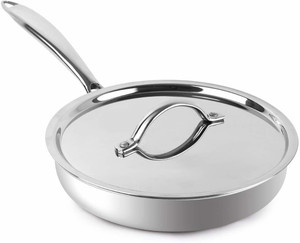 cello Armour Induction Base Tri-Ply Fry Pan with Stainless Steel Lid ...