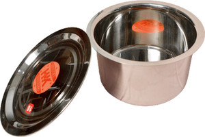 DaddyRynox Patila/Bhagona/Tapeli/Tope Stainless Steel with Dhakkan Tope ...