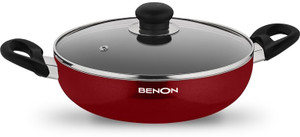 Benon Induction Base Kadhai 24 cm diameter with Lid 2 L capacity Price ...