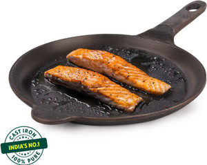 The Indus Valley Super Smooth Cast Iron Shallow Fry Pan With Long ...