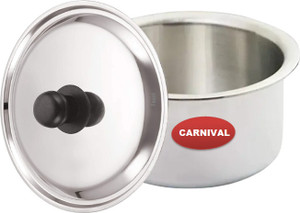 CARNIVAL Aluminium Patila/Bhagona/Tapeli With Stainless Steel Lid Tope ...