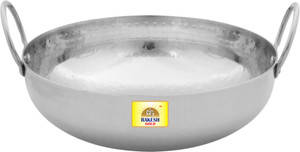 Rakesh Gold Stainless steel heavy bottom for kadhai Kitchen | Hammered ...