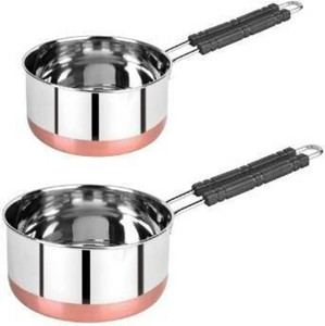 HM EVOTEK Copper bottom Sauce Pan MILK PAN TEA PAN 2pc Combo Set ...