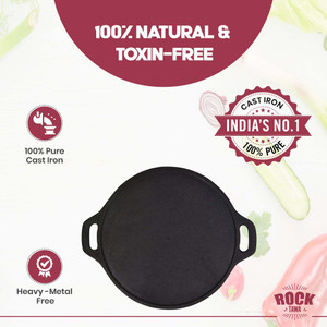 Rock Tawa Rock Tawa Cast Iron Dosa Tawa/Roti Tawa 9 Inch Pre-Seasoned ...