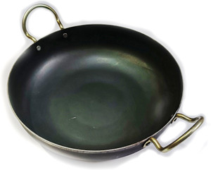 Prodealnet Iron Kadhai Deep Bottom Kadai / Fry Pan / Frying Kadhai ...