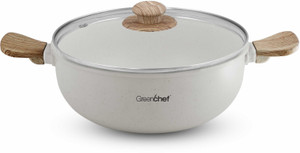 Greenchef Pebble 2.5 Litre/24Cm, Deep Frying, Curry Pot, Granite Finish ...