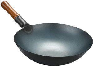 NPCPL Black China Wok Large 14 Inch for 5 star Hotel Chefs Professional ...