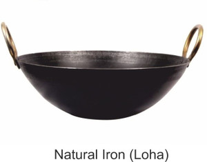 Vertech Cookware /Fry pan multipurpose uses Loha Kadhai natural 1900 ml ...