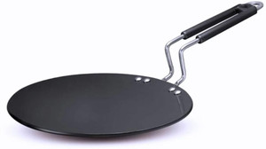 KDEP 2024 Heavy iron roti tawa pan with stainless steel handle Tawa 26 ...