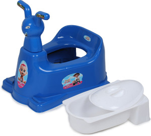 Crazeis Blue Cat Baby Potty Seat with Removable Tray and Lid (without ...