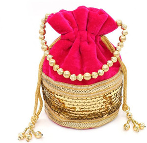deadly Premium Velvet base Potli Purse/Batva Pouch multi - Price in ...