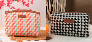 Visual Echoes Multi-Utility pouches Citrus with Boho Box Pouch Mono ...