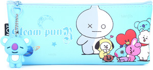 Sanjis Enterprise BTS Canvas Open Zipper Pencil Case Pen Pouch Holder ...