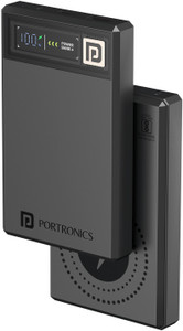 Portronics 10000 mAh 22.5 W Wired & Wireless Compact Power Bank Price ...