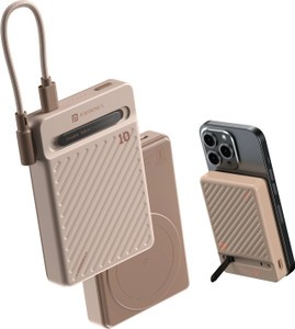 Portronics 10000 mAh 20 W Wireless Slim Pocket Size Power Bank Price in ...