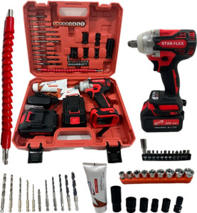 STAR FLEX MPT CORDLESS IMPACT WRENCH 330NM TORQUE & 3200 RPM MACHINE ...