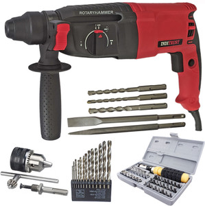 Qualigen 6 MONTHS WARRANTY 26MM Rotary Hammer Drill Machine 900W Combo ...