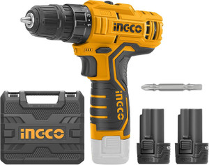 INGCO Ingco CIDLI1232 Cordless Drill, 12V Lithium-ion Tool Kit With 2 ...
