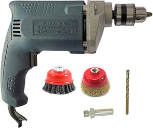 DUMDAAR 10mm Electric Drill machine 350w with 1pc 3inch Twisted & 1pc ...